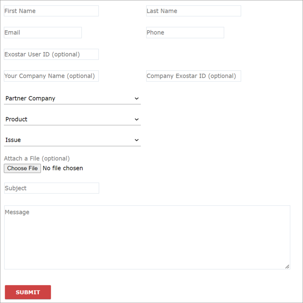 How to Submit a Ticket - MyExostar