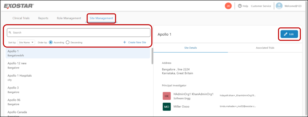 CTAM Site Management - MyExostar